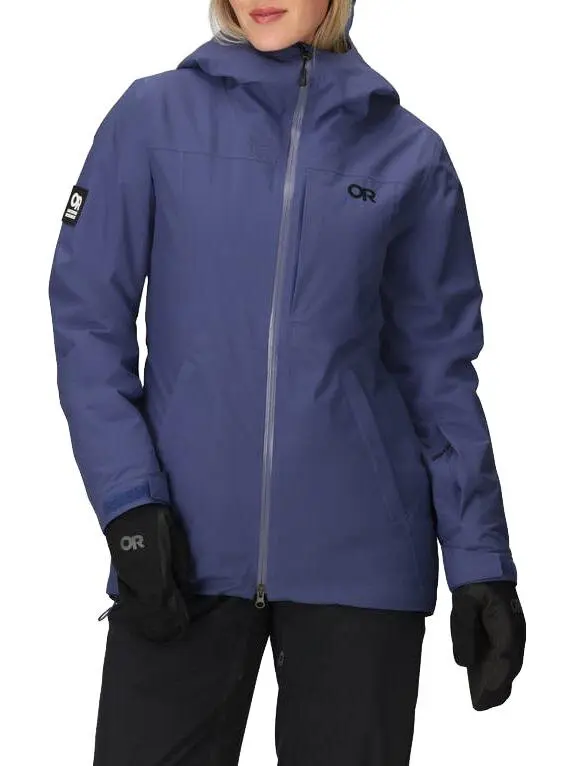 OUTDOOR RESEARCH Snowcrew Waterproof Hooded Ski Jacket - Galactic