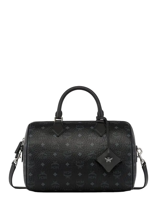 Mcm Ella Boston Bag - Black