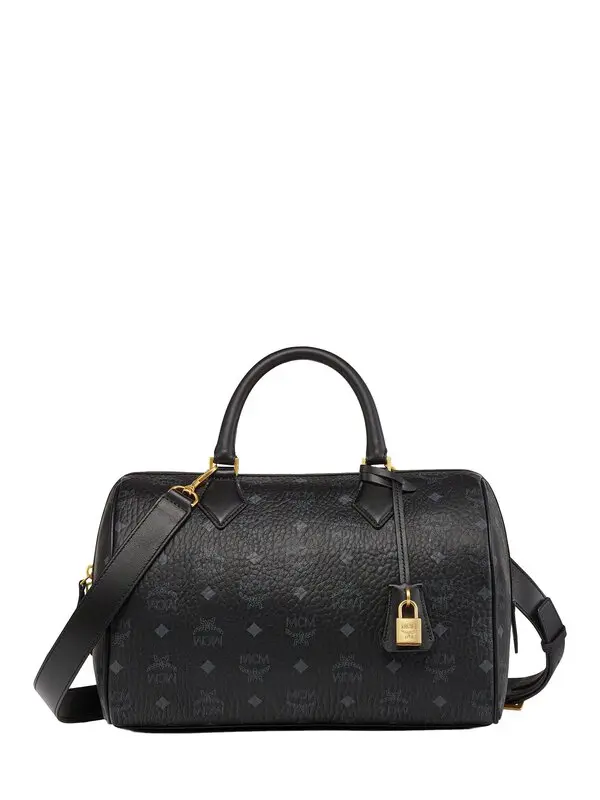 Mcm Ella Boston Bag - Black