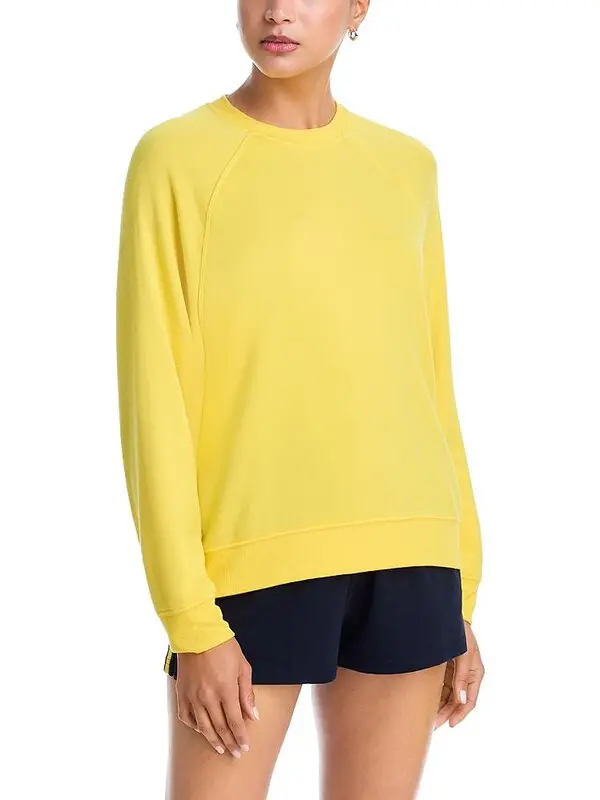 Splits59 Andie Fleece Crewneck Sweatshirt - Bright Yellow