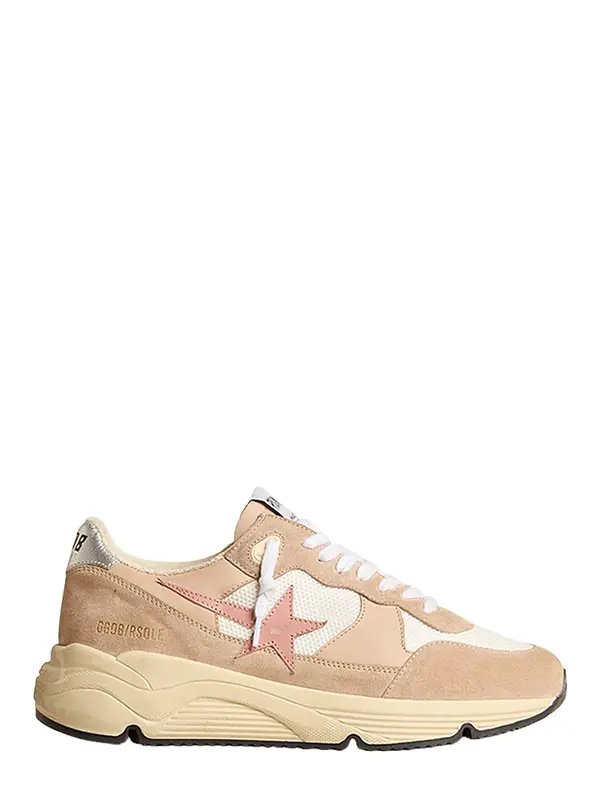 GOLDEN GOOSE Running Sole Lace Up Sneakers - Powder Pink/ash Rose
