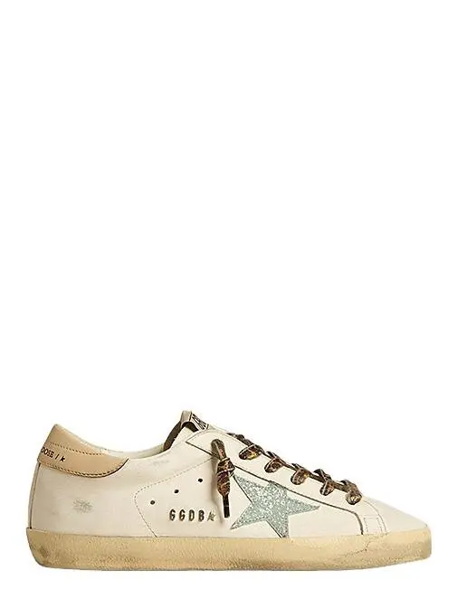 GOLDEN GOOSE Super-star Low Top Sneakers - Optic White/light Gray/smoke Gray