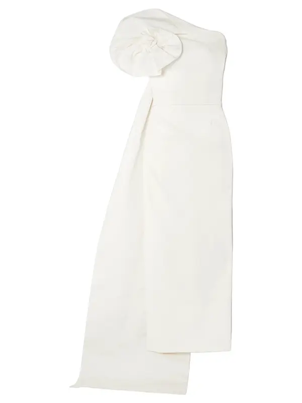 Safiyaa Briannie Strapless Stretch-crepe Gown - White