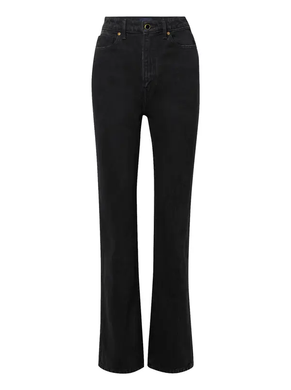 Khaite Danielle High-rise Slim-leg Jeans - Black