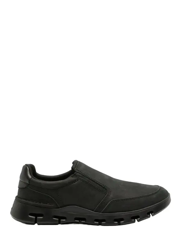 Clarks Nature X Step Leather Sneakers - Black