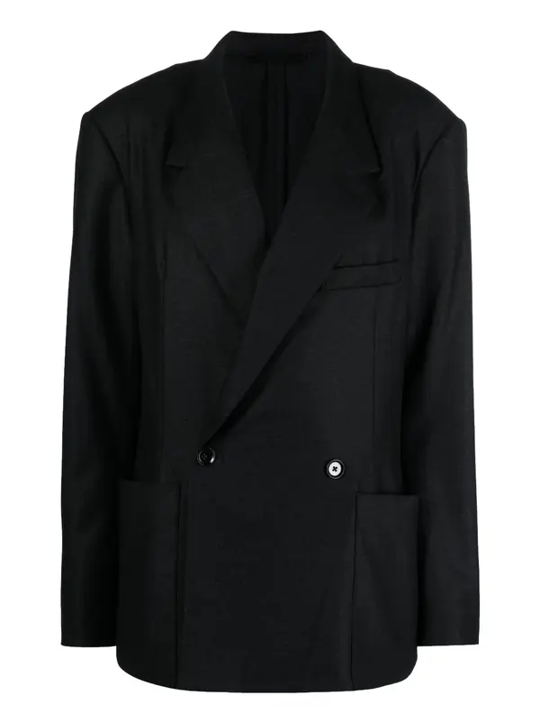 LEMAIRE Double-breasted Blazer - Grey