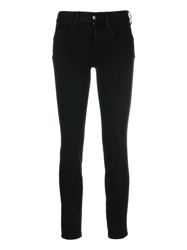 Liu Jo Logo Patch Skinny Jeans - Black