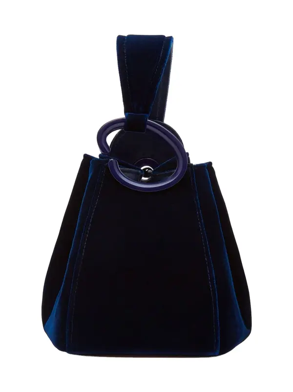 Oscar De La Renta Velvet Tote Bag - Blue