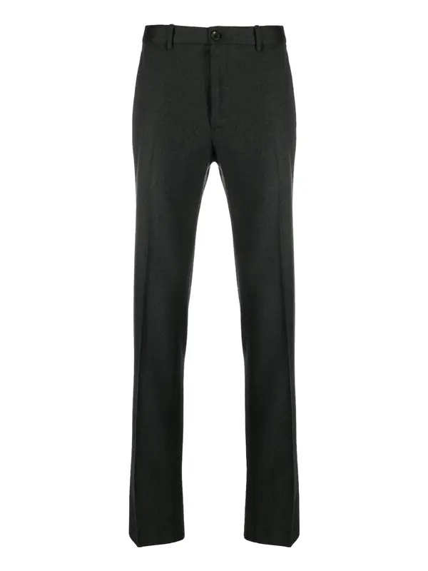 Incotex Slim-cut Virgin Wool Trousers - Grey