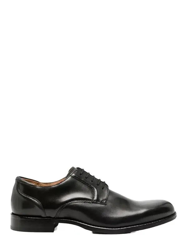 Clarks Craft Arlo Leather Derby Shoes - Black