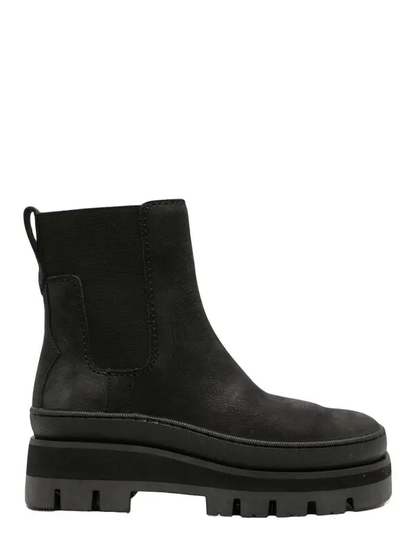 Clarks Orianna 2 Top Nubuck Leather Boots - Black