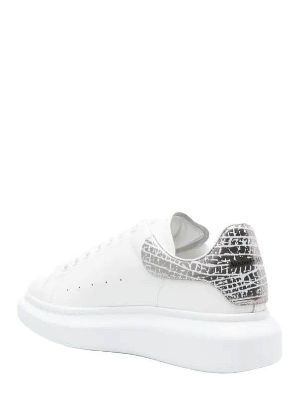 Alexander McQueen Oversized Leather Sneakers - White