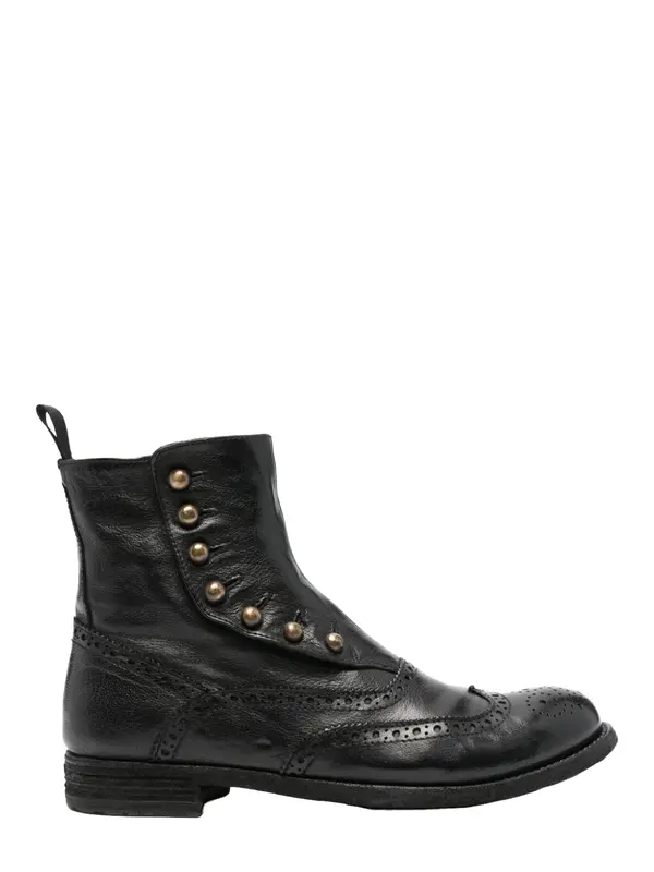 Officine Creative Lexikon 153 Leather Boots - Black