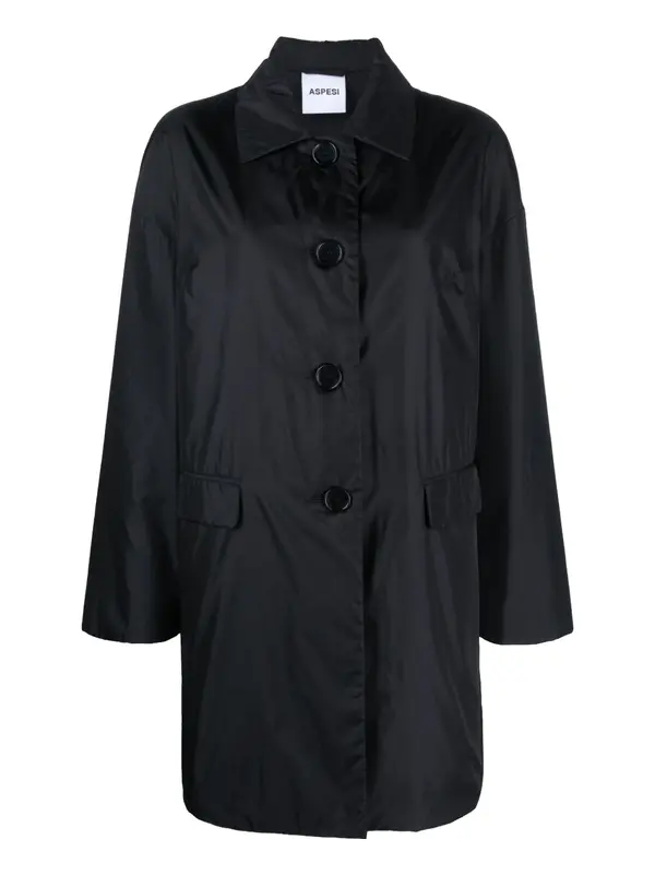 Aspesi Padded Parka Coat - Black