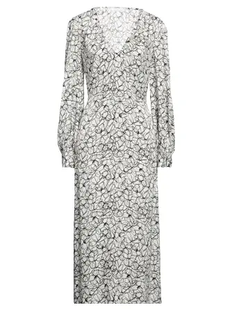 Liviana Conti Floral Midi Dress - White