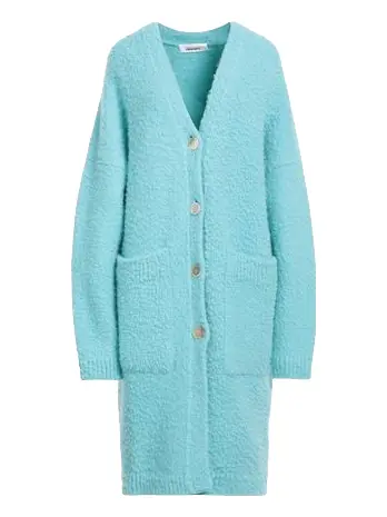 CIRCUS HOTEL Knitted Heavy-weight Knit Coat - Blue