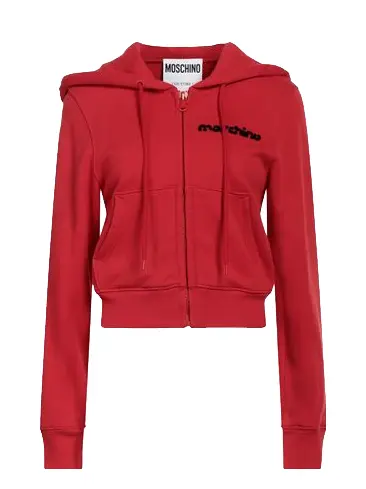 Moschino Cotton French Terry Sweatshirt - Red