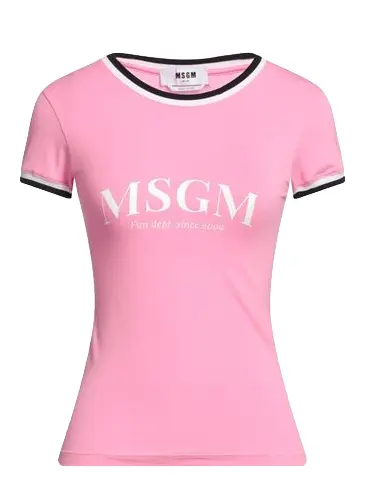 MSGM Logo-print T-shirt - Pink