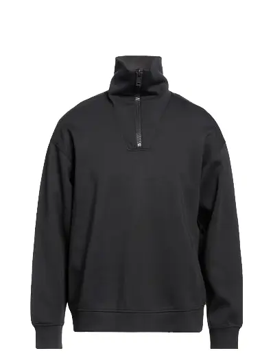 Emporio Armani Sweatshirt In Cotton, Modal, And Wool - Black