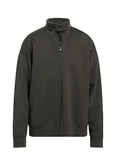 Emporio Armani Sweatshirt In Cotton, Modal, And Wool - Green