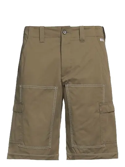 MSGM Gabardine Cargo Shorts - Green
