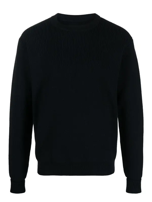 JIL SANDER Side Zip Wool Jumper - Blue