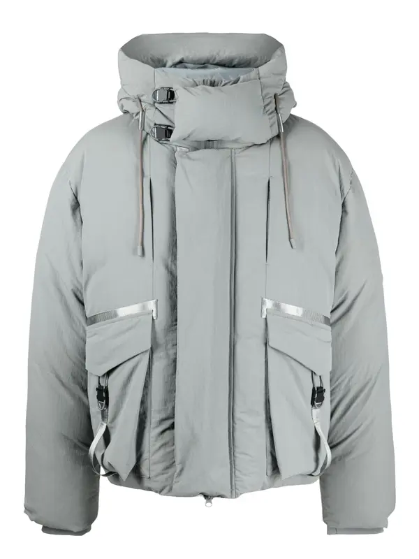 SPOONYARD Hooded Padded Jacket - Grey