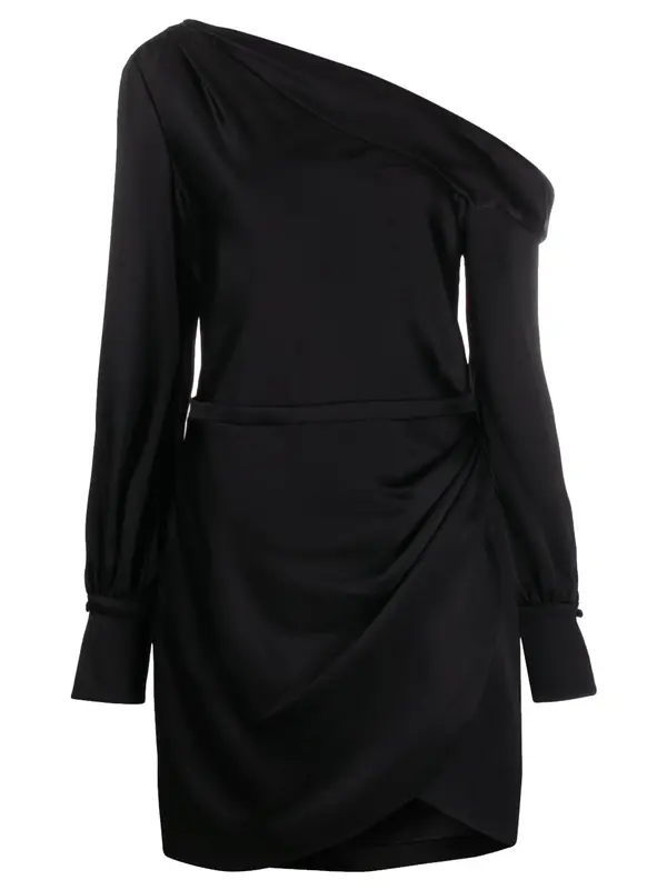 Simkhai Cameron Asymmetric Mini Dress - Black