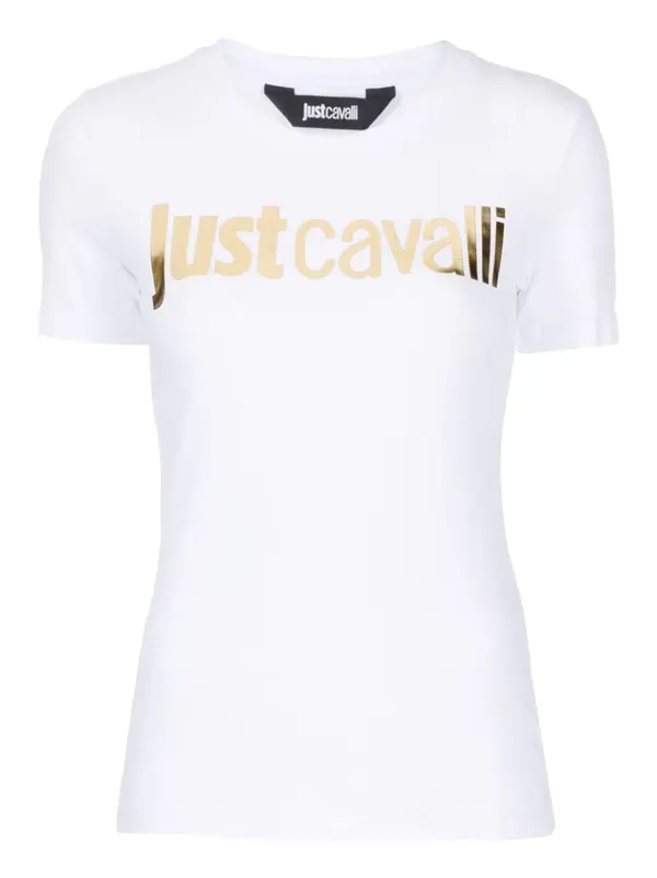 Just Cavalli Logo-embossed T-shirt - White