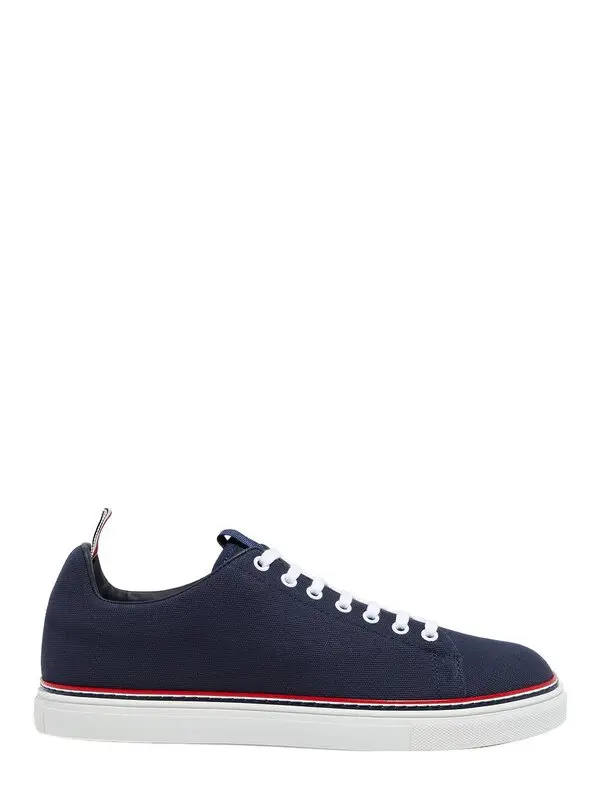 Thom Browne Canvas Sneakers - Navy
