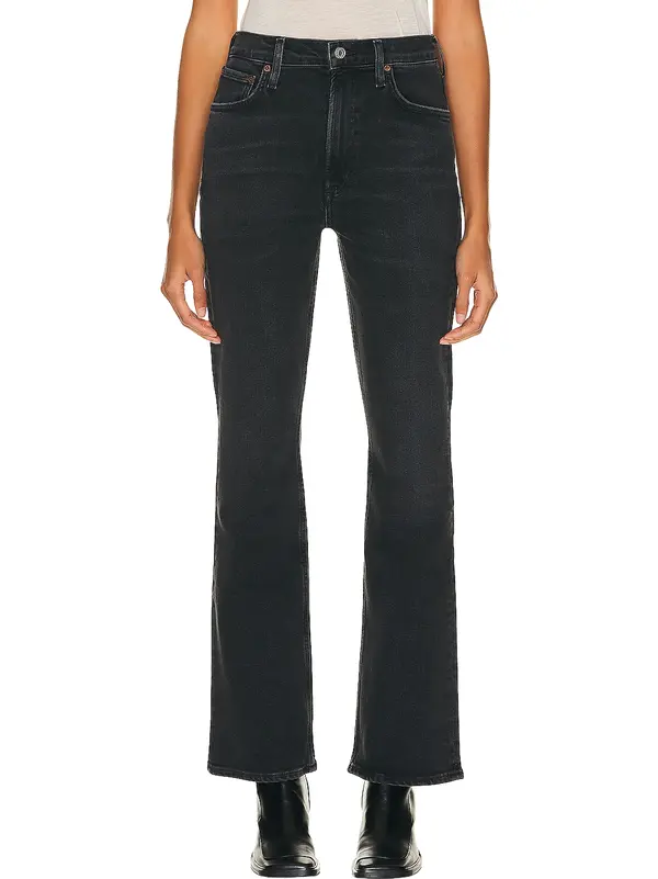 AGOLDE Nico High Rise Slim Boot Jeans - Hotline