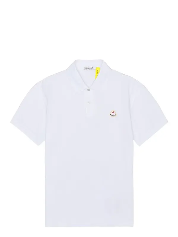 Moncler X Palm Angels Short Sleeve Polo - White