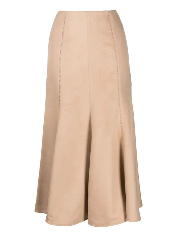Gabriela Hearst Amy Flared Skirt - Neutrals