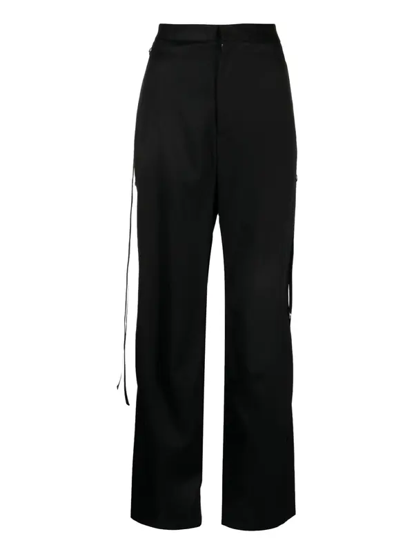 R13 Articulated Tuxedo Trousers - Black