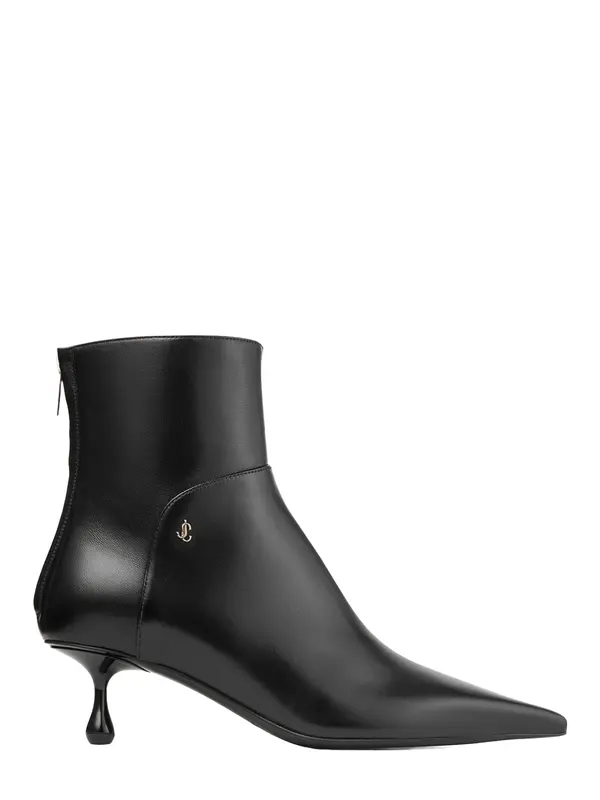 JIMMY CHOO Cycas 50mm Leather Ankle Boots - Black