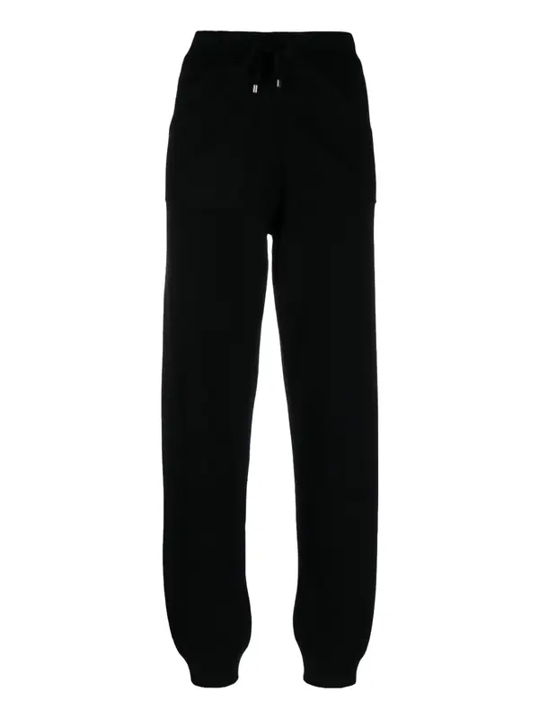 Lorena Antoniazzi Wool-blend Track Pants - Black
