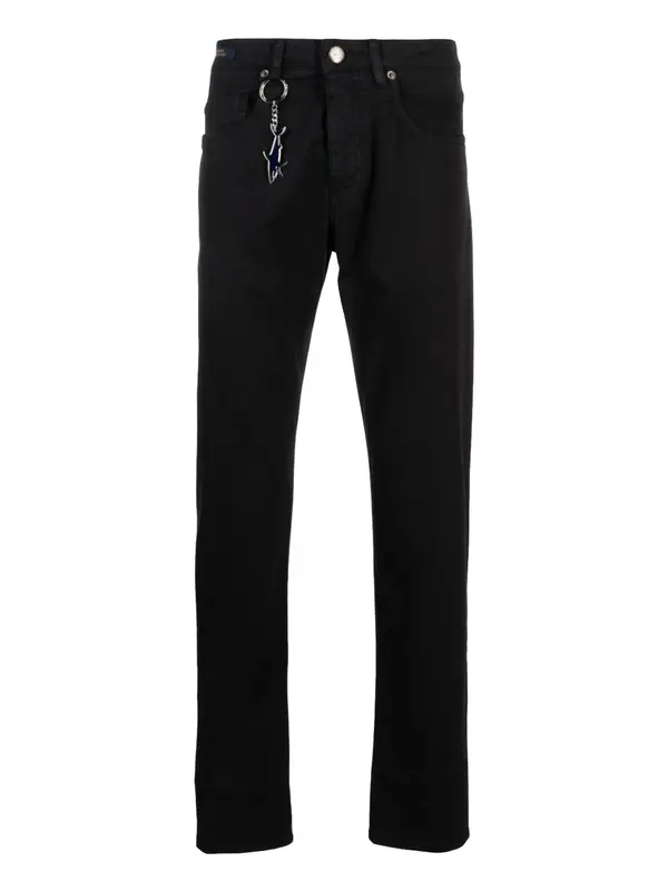 Paul & Shark Slim-cut Trousers - Black