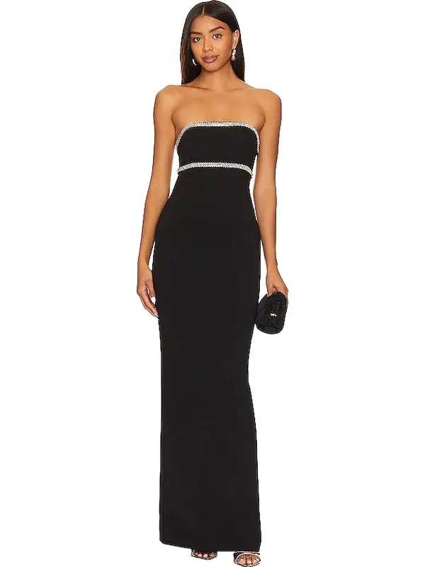 LOVERS AND FRIENDS X Rachel Cosette Gown - Black