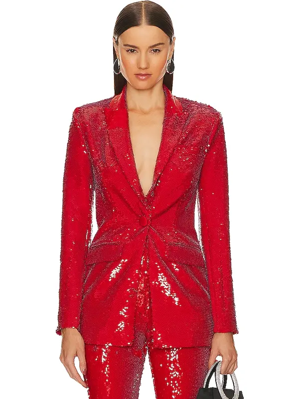 MICHAEL COSTELLO X Harlow Blazer - Red