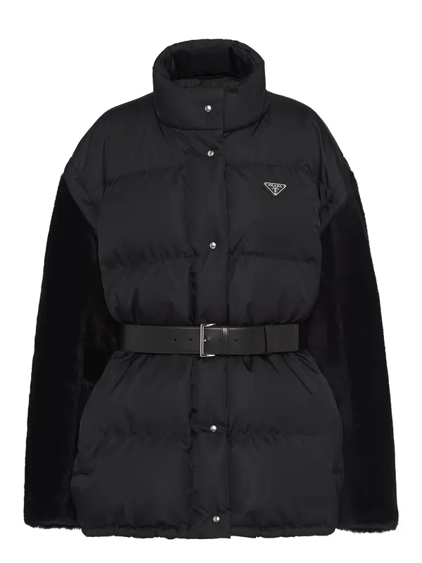 Prada Re-nylon Down Jacket - Black