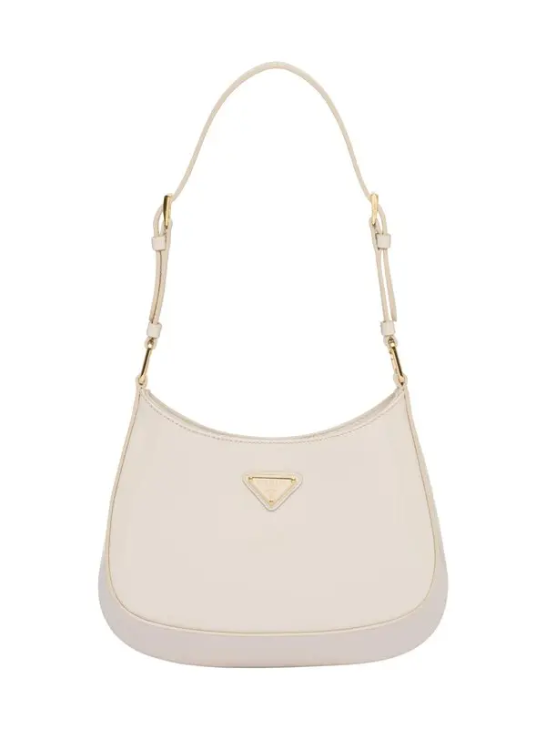 Prada Cleo Patent Leather Bag - Neutral