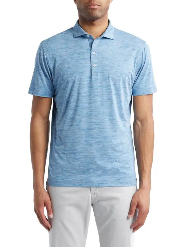 Johnnie-o Huron Prep-formance Polo - Barrels Blue