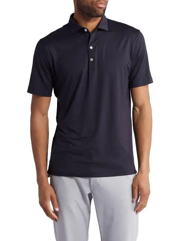 Johnnie-o Huron Prep-formance Polo - Black