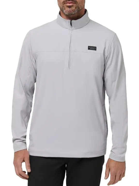 Travis Mathew Wanderlust Quarter Zip Pullover - Micro Chip