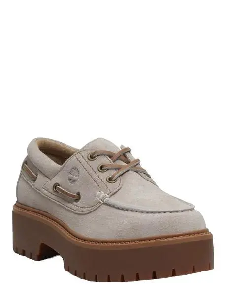Timberland Stone Street Platform Boat Shoe - Light Purple Suede