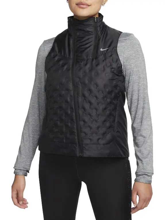 Nike Therma-fit Adv Aeroloft Water-repellent Down Vest - Black
