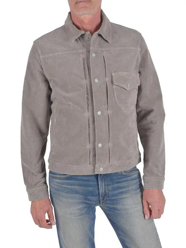 HIROSHI KATO The Blade Stretch Corduroy Jacket - Light Gray