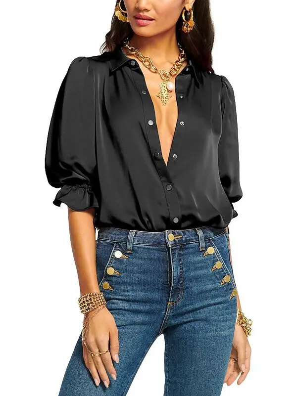 Ramy Brook Dina Bodysuit - Black