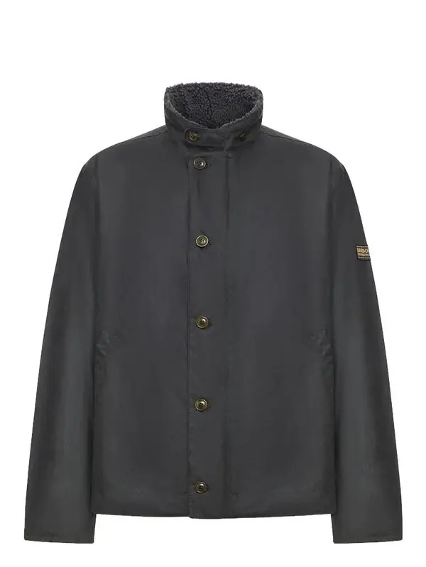 Barbour Cotton Jacket With Fleece Lining - Grey