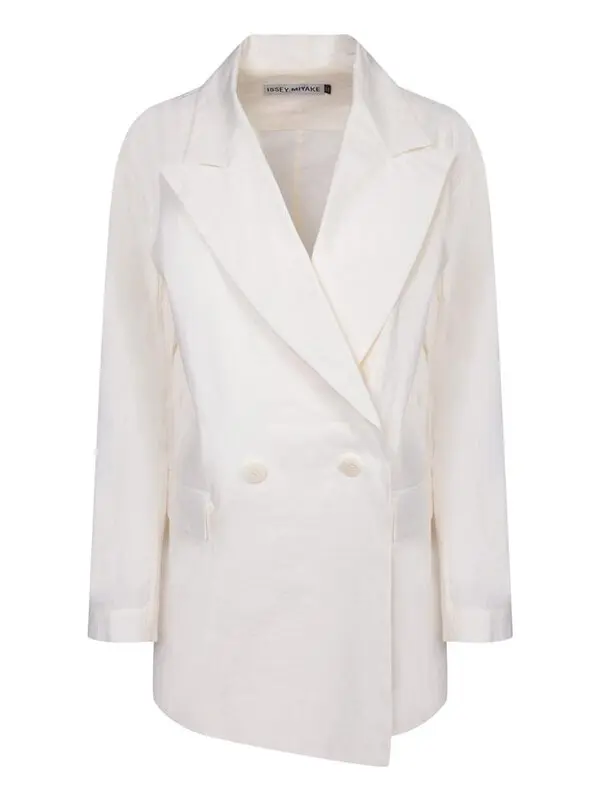Issey Miyake Wrinkled Jacket - White